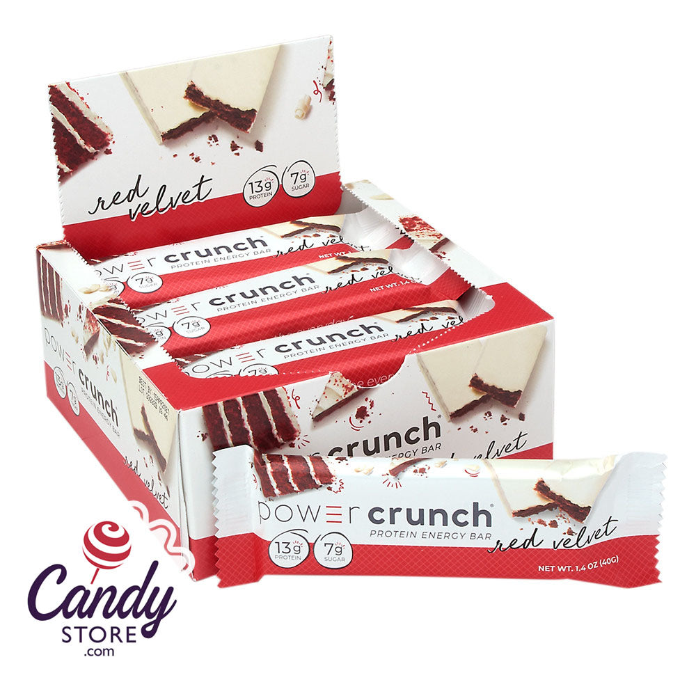 Power Crunch Red Velvet Bar 1.4oz 12ct - CandyStore.com