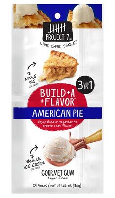 Project 7 Build A Flavor American Pie Gum - 18ct