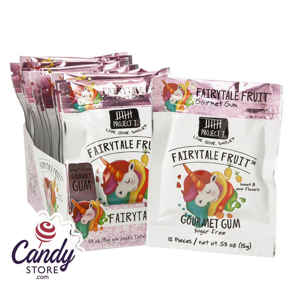 Project 7 Fairytale Fruit Gum 0.53oz - 12ct | CandyStore.com