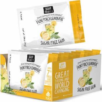 Project 7 Lemonade Gum Pouches - 12ct | CandyStore.com