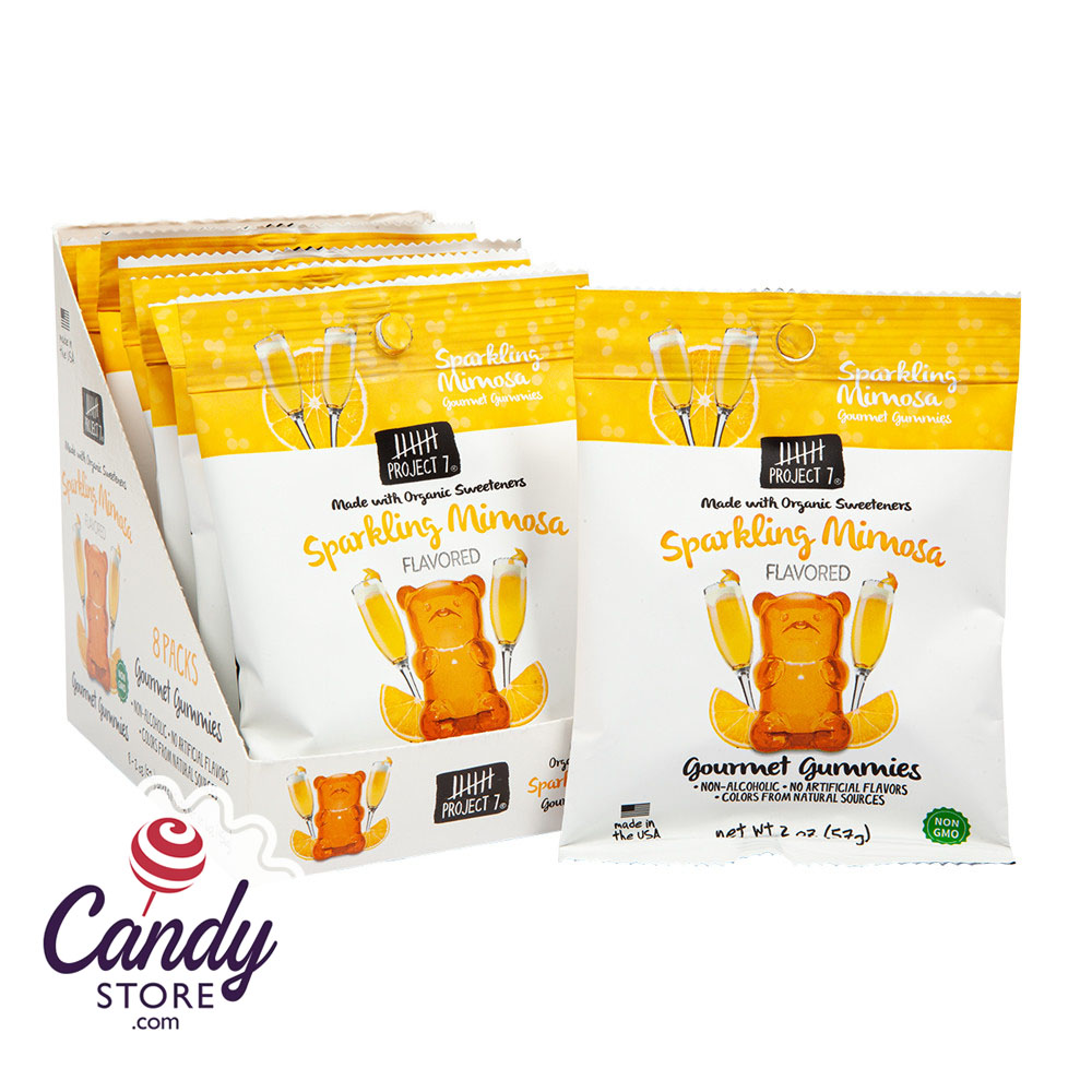 Project 7 Sparkling Mimosa Gummies 2oz - 8ct | CandyStore