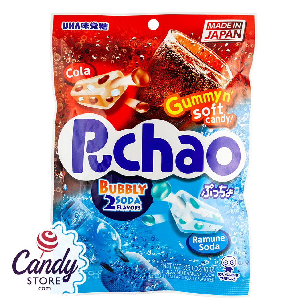 Puchao Cola & Soda Japanese Candy 6ct Peg Bags - CandyStore.com