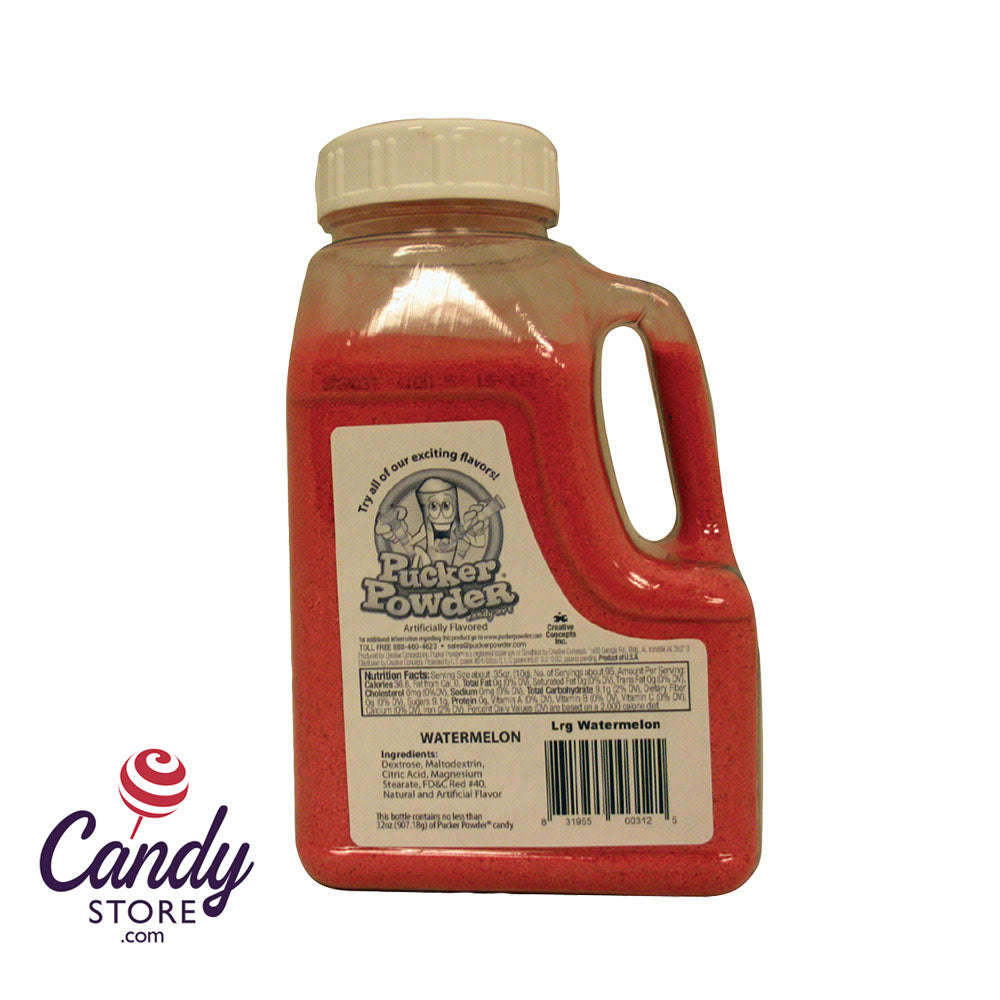 Pucker Powder Sour Red Watermelon 32oz Bottle 1ct - CandyStore.com