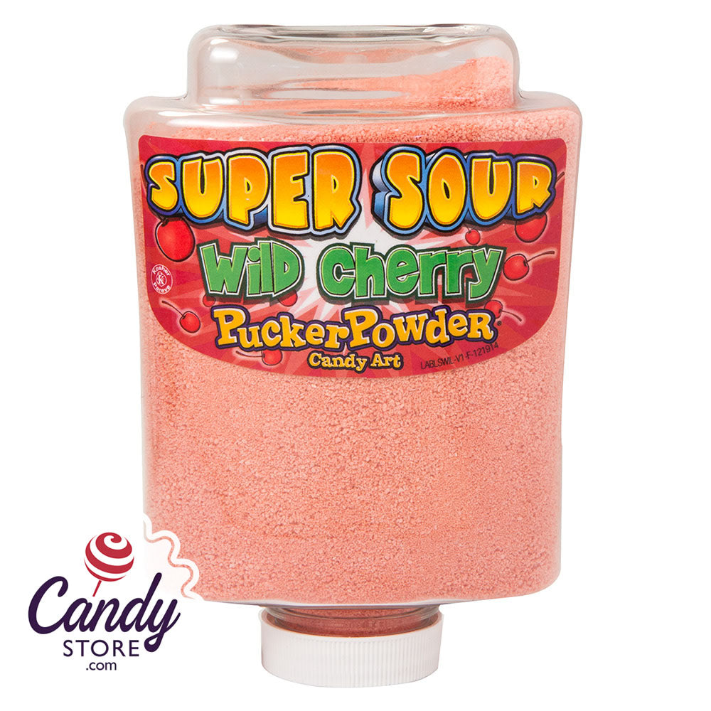 Pucker Powder Super Sour Red Cherry 9oz Bottle 1ct - CandyStore.com
