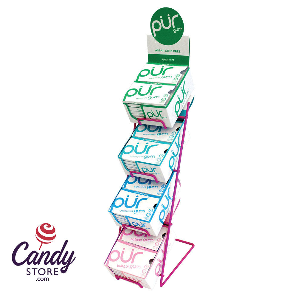 Pur Gum Loaded Blister Rack Bub/Pep/Sp/Wtg 48ct - CandyStore.com