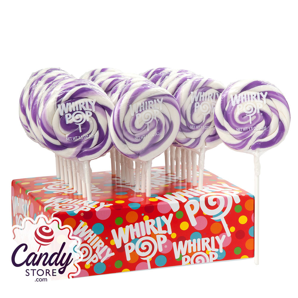 Purple Whirly Pops - 24ct Displays | CandyStore.com