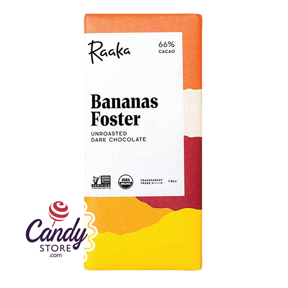 Raaka Mini Bars 68% Dark Chocolate With Bananas Foster 0.28oz 144ct ...