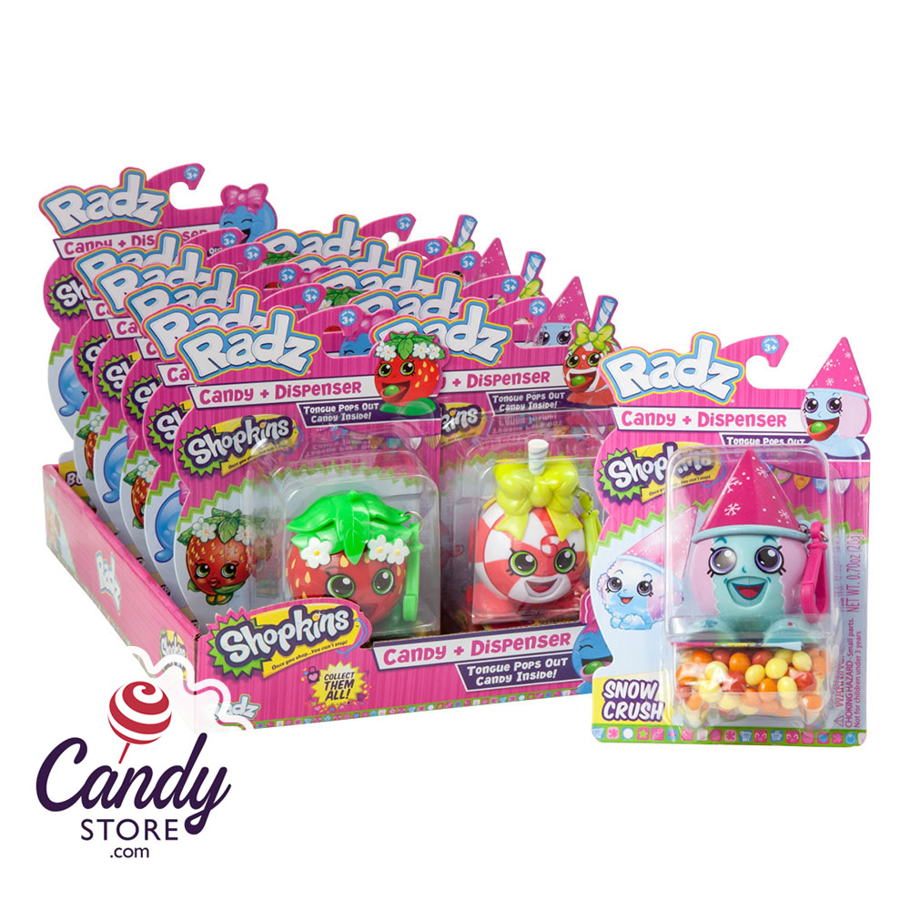 Radz Shopkins 0.7oz Candy Dispenser - 12ct | CandyStore.com