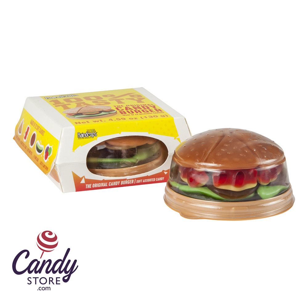 Gummy Hamburger Raindrops 9ct - CandyStore.com