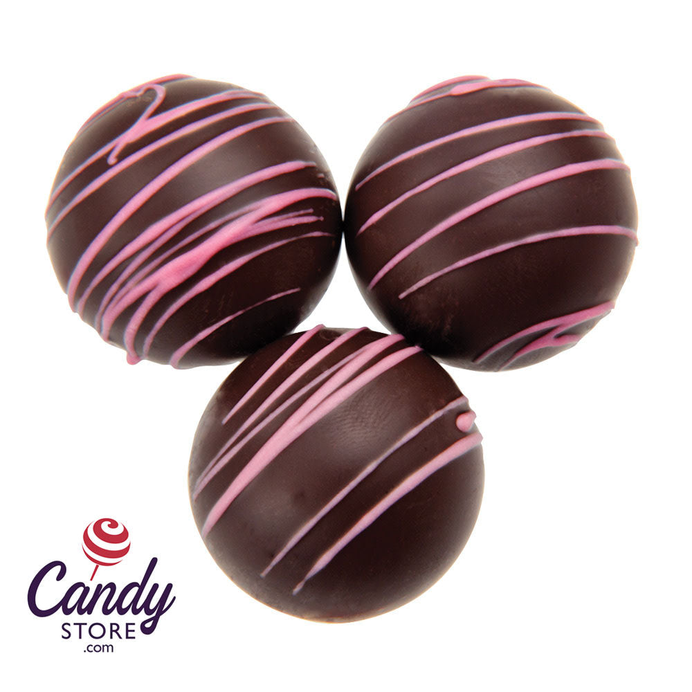 Dark Chocolate Raspberry Truffles 1.75lb - CandyStore.com