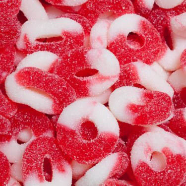 Red Cherry Gummy Rings Candy - 4.5lb Bulk | CandyStore.com