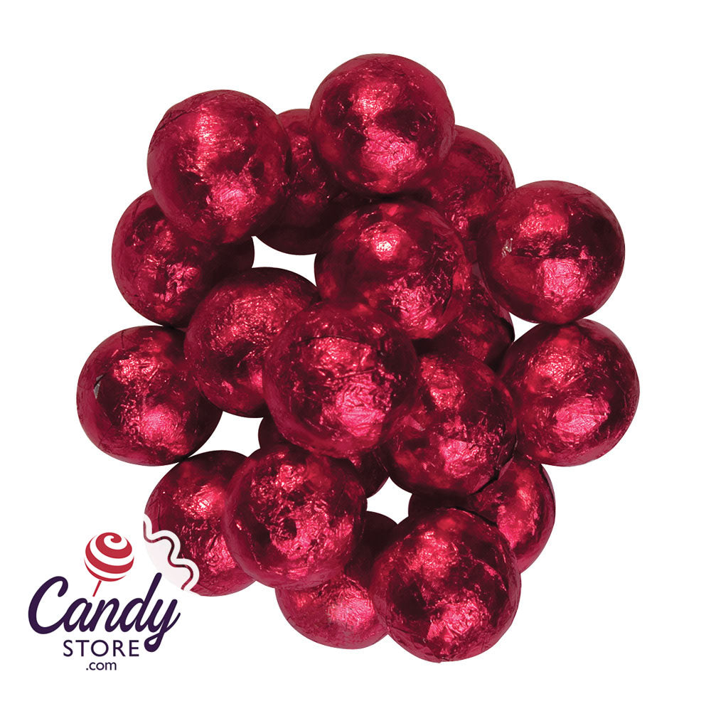 Red Foiled Milk Chocolate Marble - 10lb | CandyStore.com