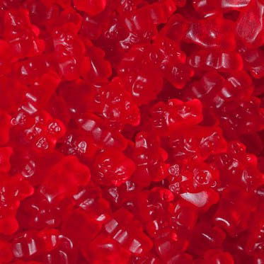 Red Raspberry Gummi Bears - 5lb Bulk | CandyStore.com