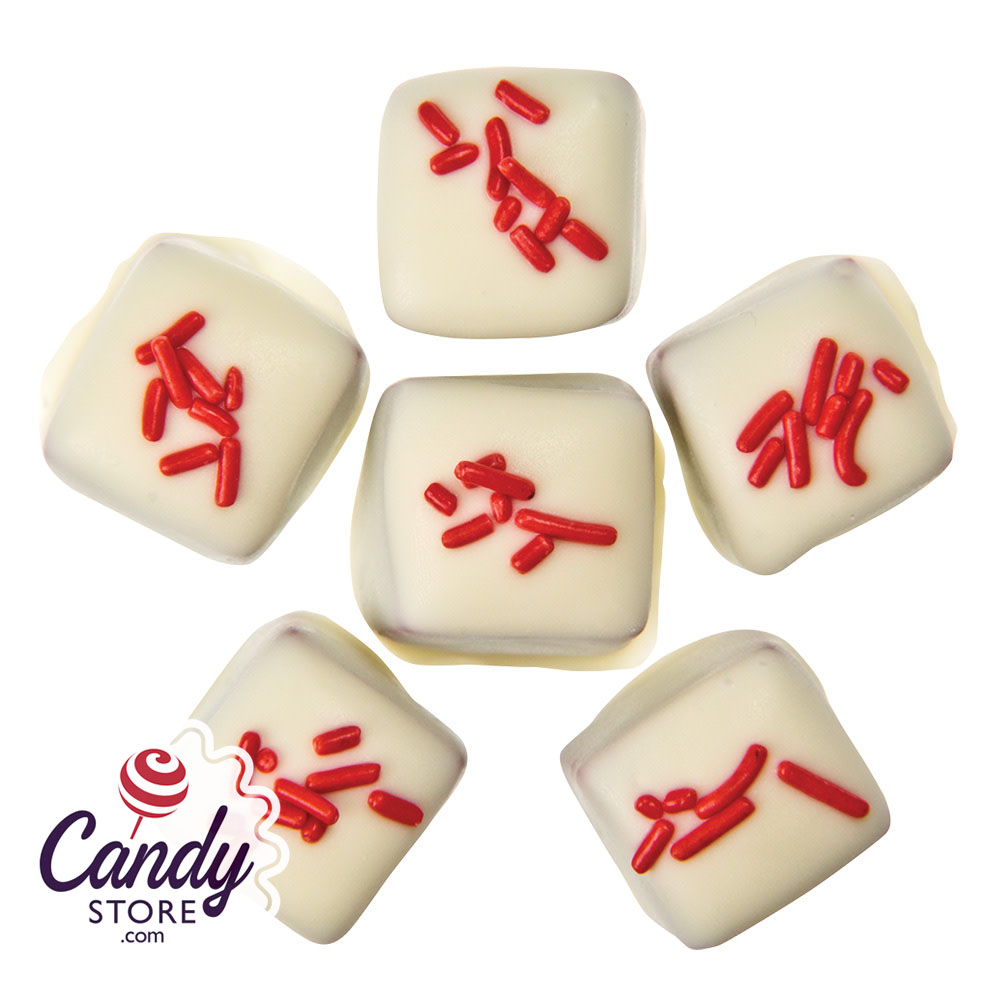 Red Velvet Caramels White Chocolate 5lb - CandyStore.com