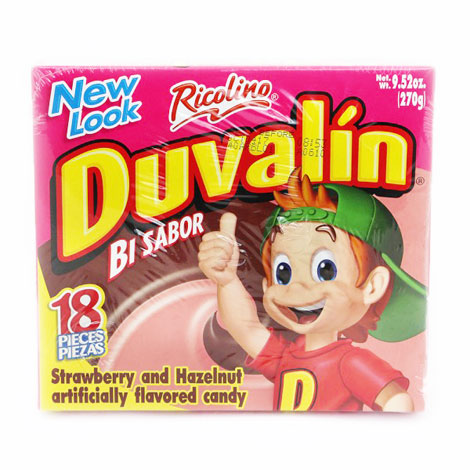 Ricolino Duvalin Fresa Avellana (Strawberry Hazelnut) - 18ct