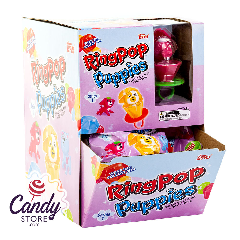 Ring Pop Puppies Toy 0.5oz - 24ct | CandyStore.com