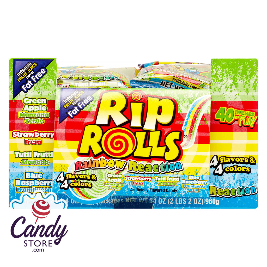 Rip Rolls Rainbow Reaction Candy - 24ct | CandyStore.com