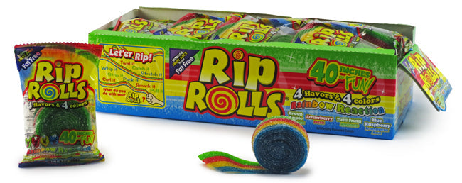 Rip Rolls Rainbow Reaction Candy - 24ct | CandyStore.com