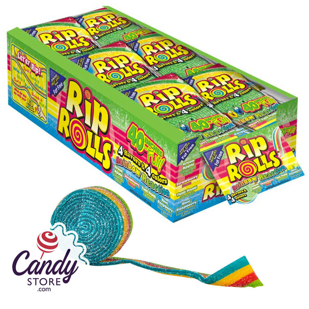Rip Rolls Rainbow Reaction Candy - 24ct | CandyStore.com