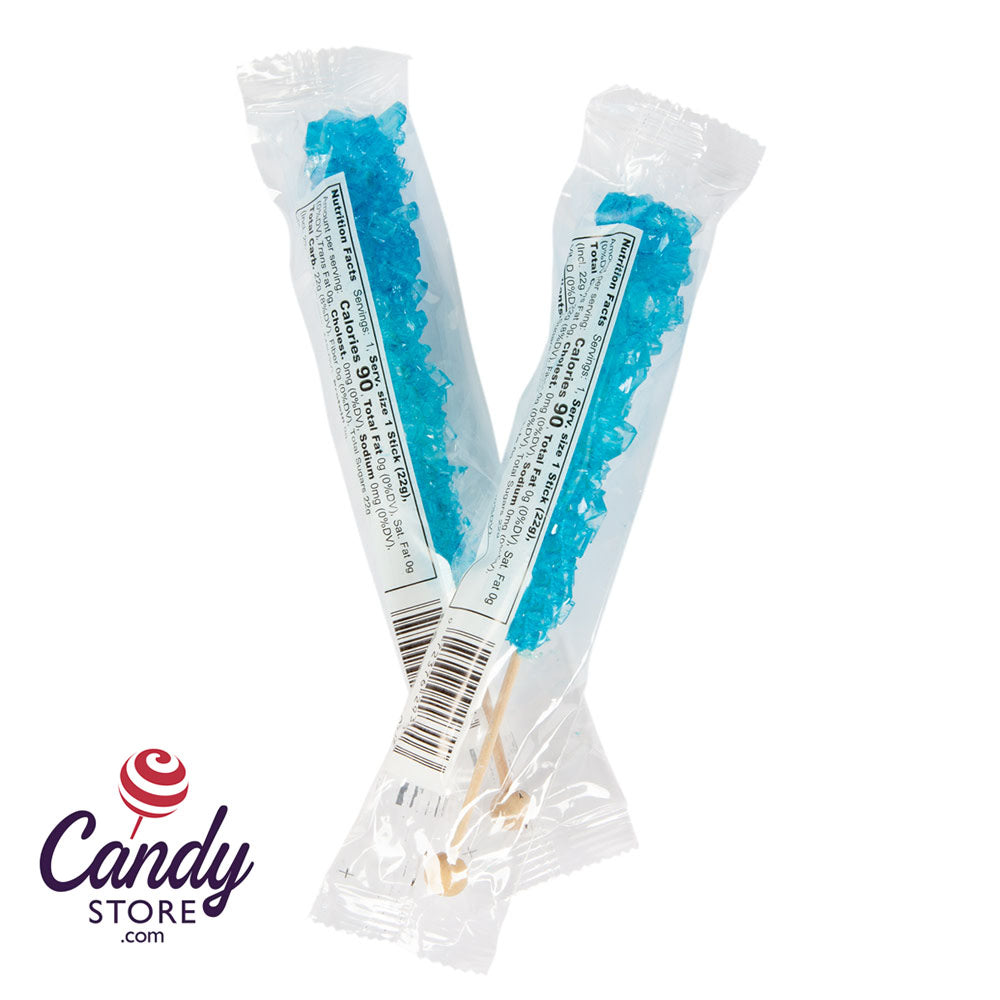 Rock Candy Wrapped Blue Raspberry Pennsylvania Dutch 120ct - CandyStore.com