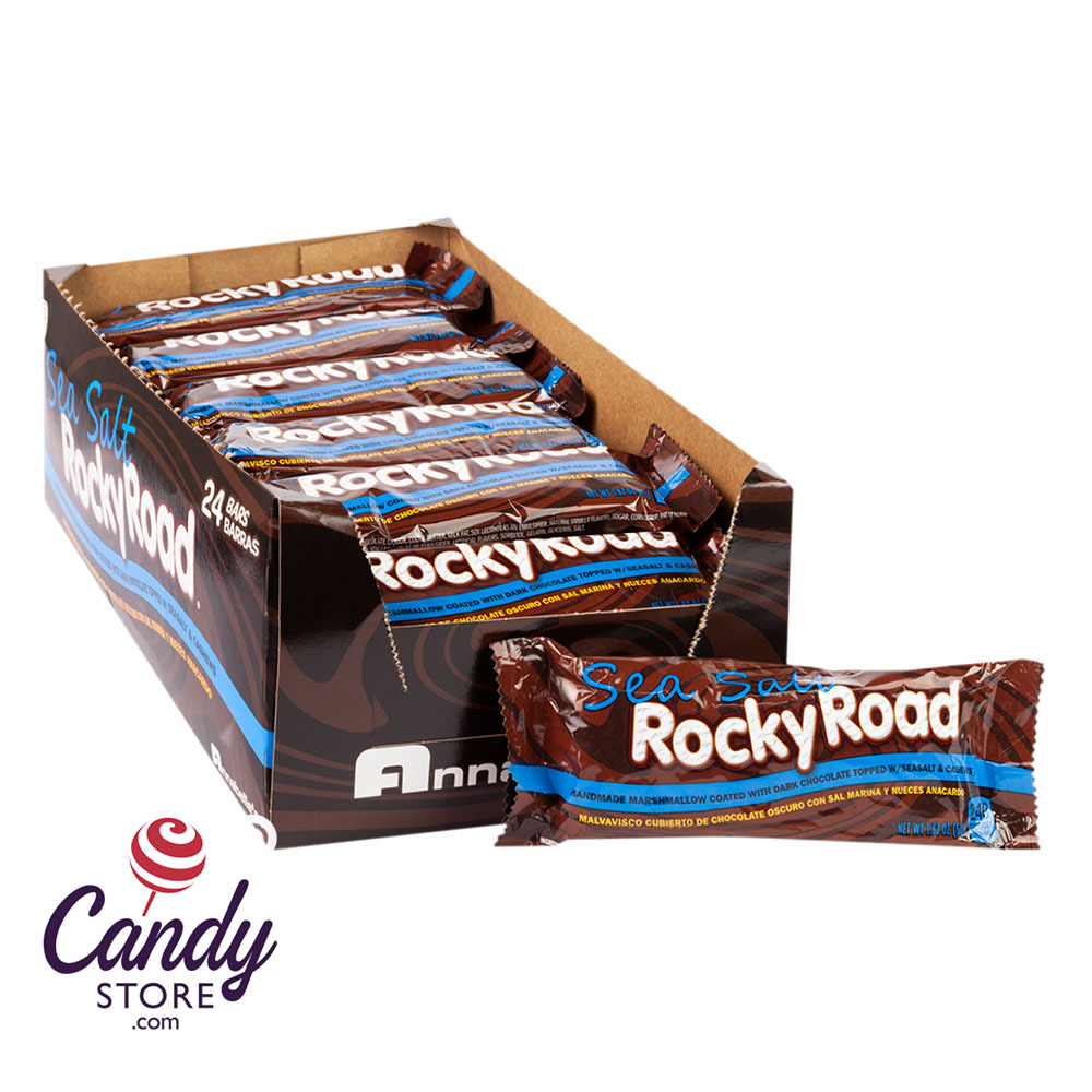 Rocky Road Bars Dark Chocolate Sea Salt - 24ct | CandyStore ...