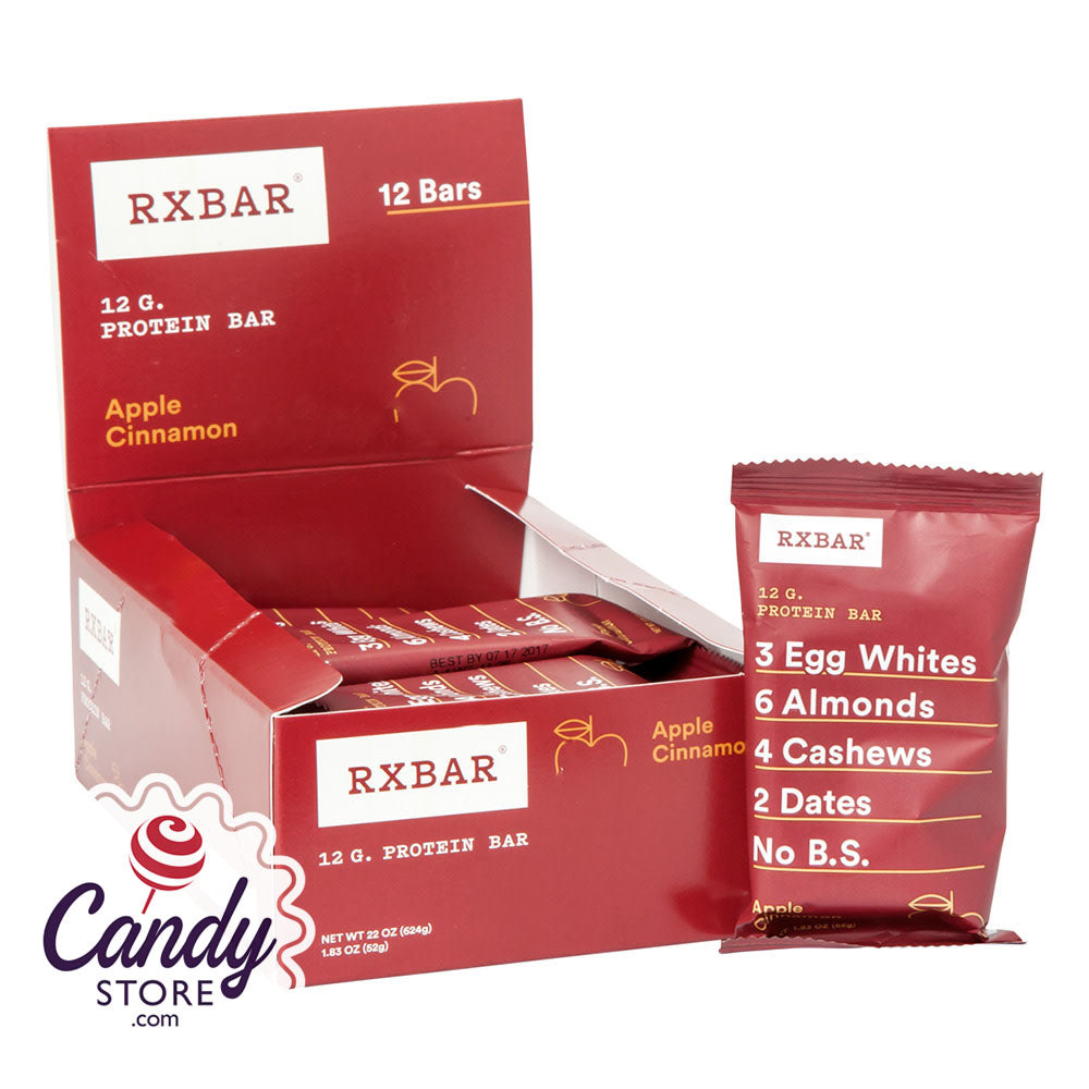 Rx Bar Apple Cinnamon 1.83oz Protein Bar 12ct - CandyStore.com