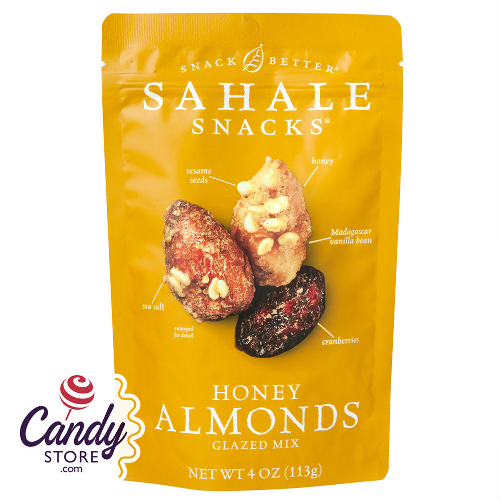 Sahale Glazed Honey Almonds Mix 4oz Pouch 6ct - CandyStore.com