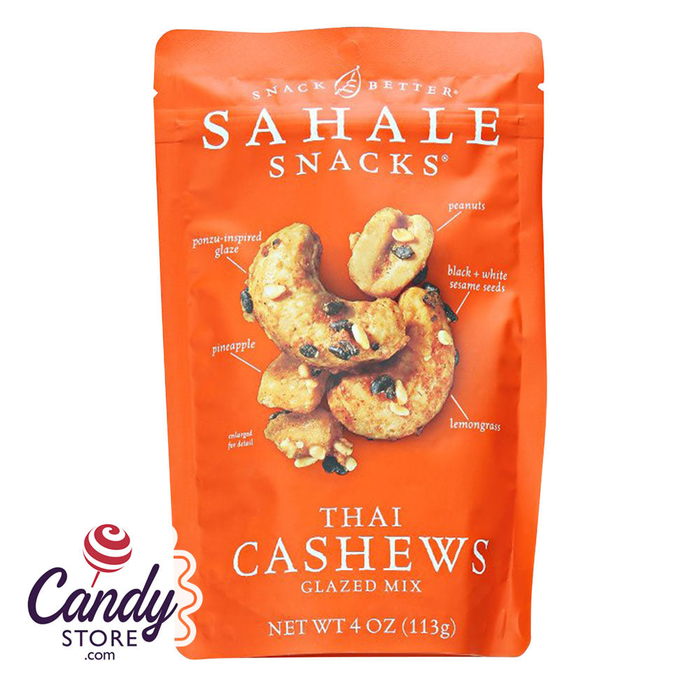 Sahale Glazed Thai Cashews 4oz Pouch 6ct - CandyStore.com
