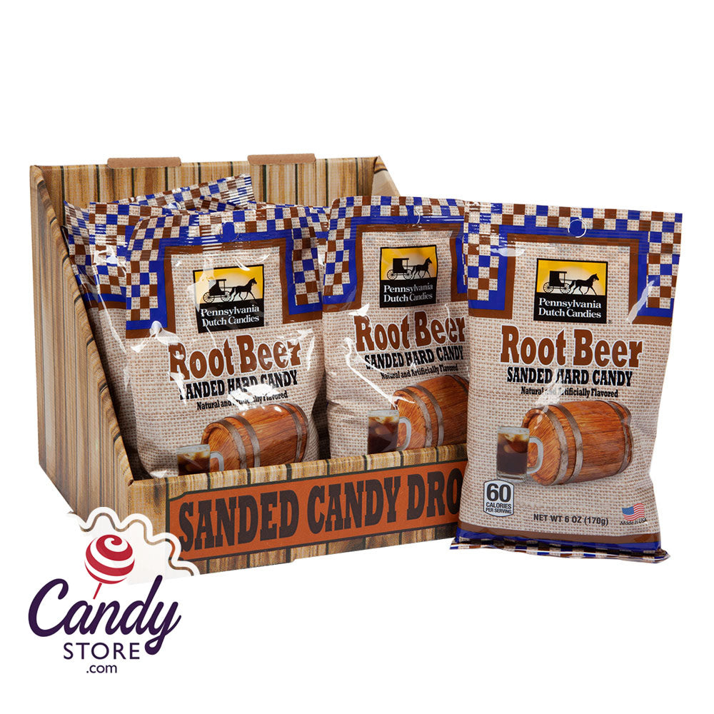 Sanded Candy Root Beer Peg 6oz Pennsylvania Dutch 12ct - CandyStore.com