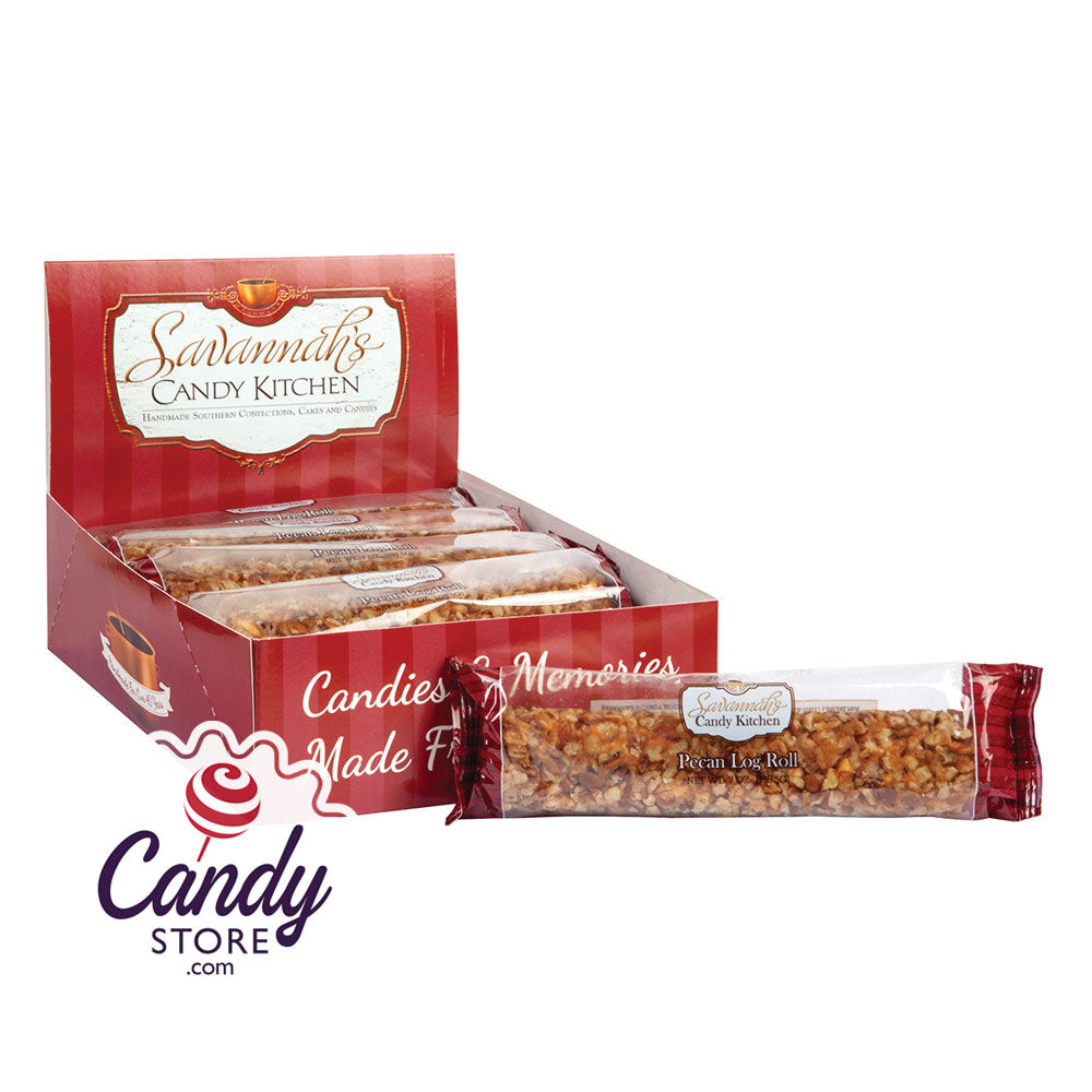 Savannah's Candy Kitchen Pecan Log Roll 7oz 20ct - CandyStore.com