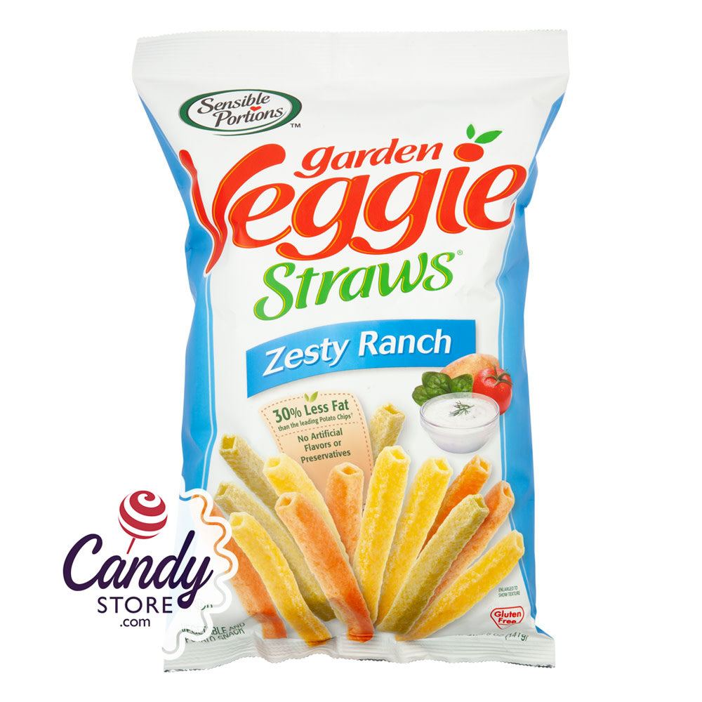Sensible Portions Zesty Ranch Veggie Straws 5oz Bags 12ct - CandyStore.com
