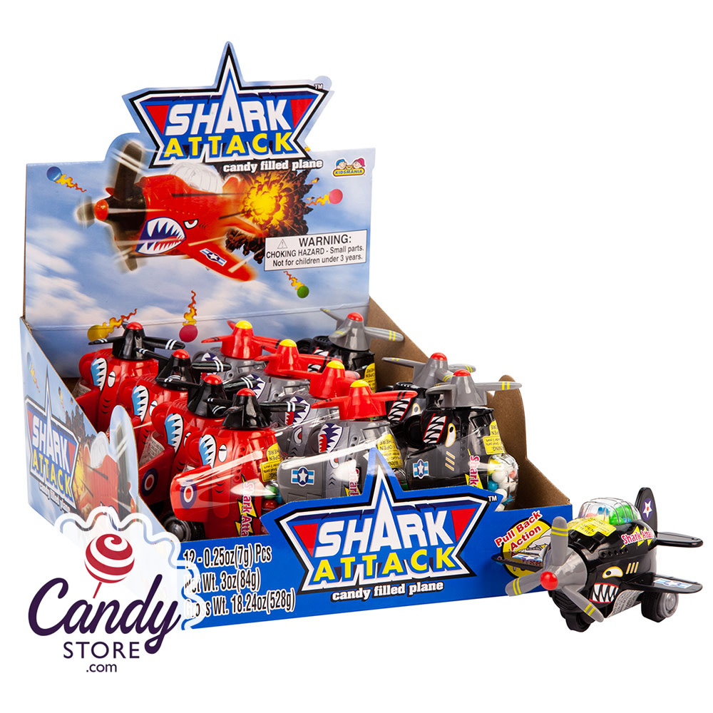 Shark Attack Candy Filled Toy Plane 3oz - 12ct | CandyStore