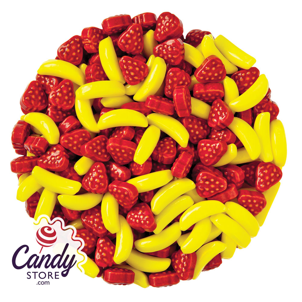 Silly Strawberry & Banana Dextrose Candy - 10lb