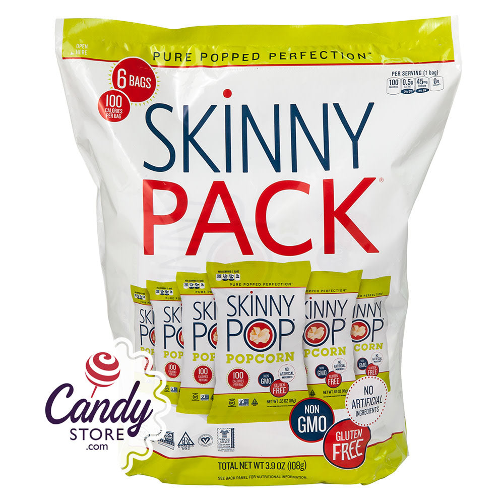 Skinnypop Skinny Pack Popcorn 6-Piece Bags 10ct - CandyStore.com