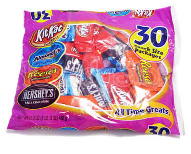 Snack Size Candy Bar Mix- 1lb Bulk | CandyStore.com