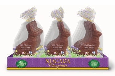 Solid Milk Chocolate Rabbits 6oz - 12ct | CandyStore.com
