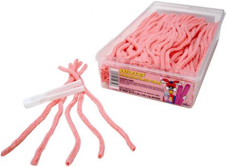 Sour Power Straws Pink Lemonade Tub - 200ct | CandyStore.com