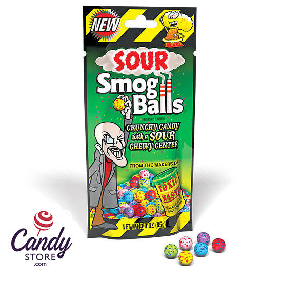 Sour Smog Balls Candy Bags - 12ct | CandyStore.com