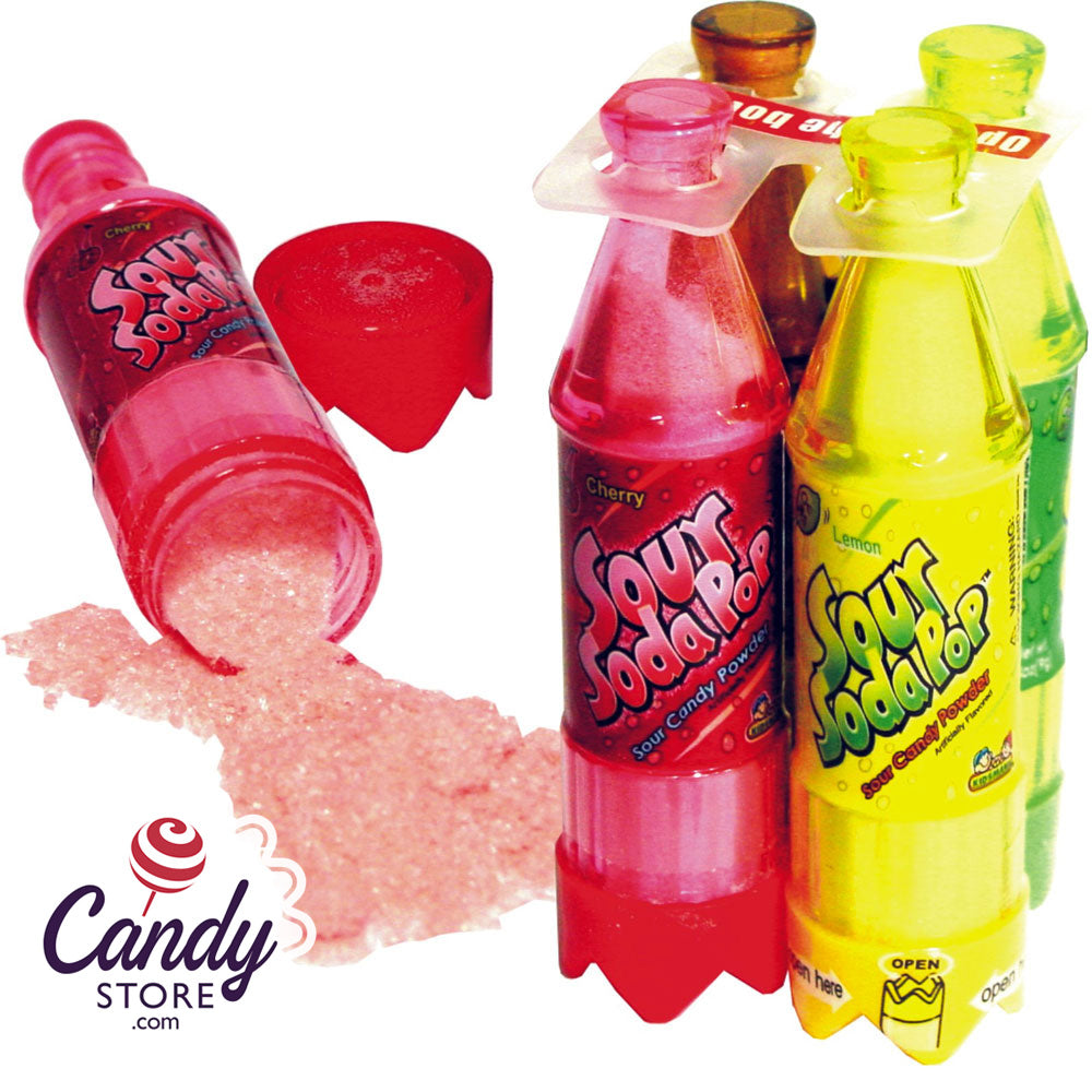 Sour Soda Pop Bottles 4-Packs - 12ct | CandyStore.com