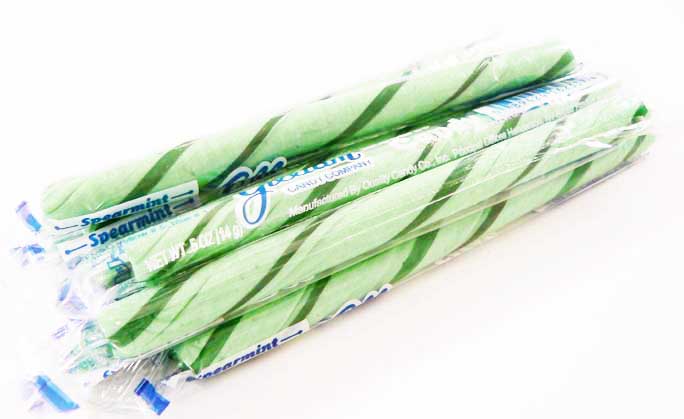 Spearmint Candy Sticks - 80ct | CandyStore.com
