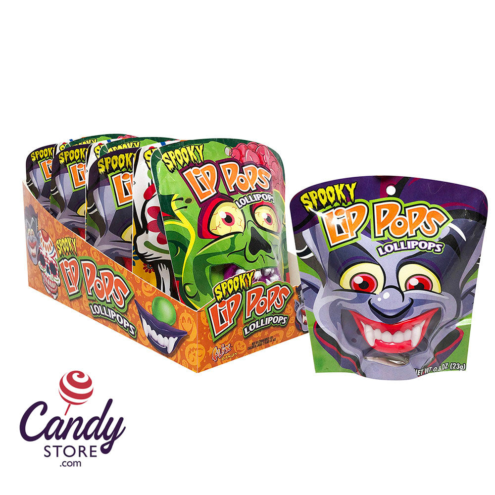 Spooky Lip Pops 0.8oz Lollipop 24ct - CandyStore.com