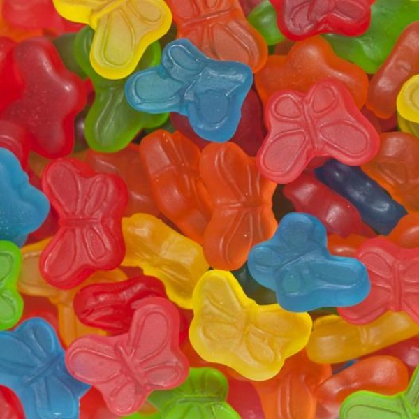 Sugar Free Gummi Mini Butterflies - 5lb | CandyStore.com