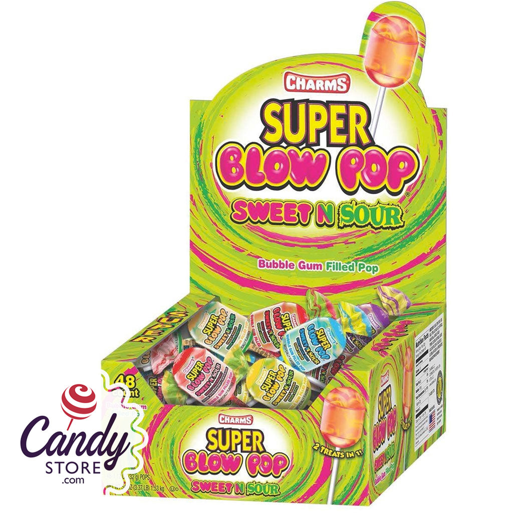 Super Blow Pop Sweet & Sour - 48ct | CandyStore.com