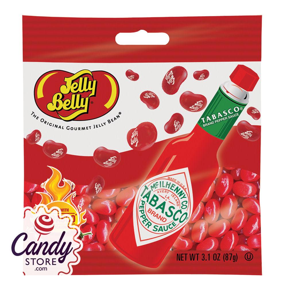 Tabasco Jelly Belly Jelly Beans 3.1oz Bag - 12ct – CandyStore.com