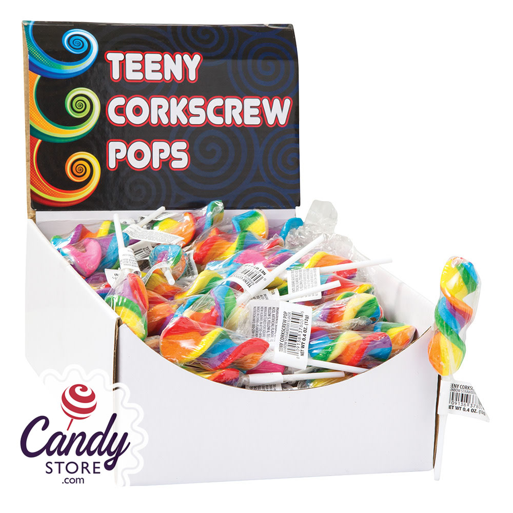Teeny Corkscrew Pop 0.4oz - 36ct | CandyStore.com