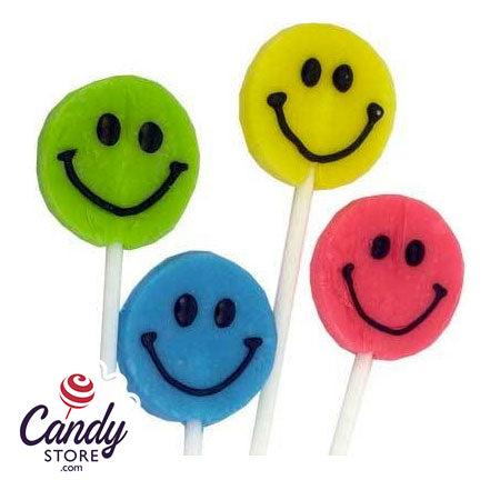 Teeny Happy Face Pops - 192ct | CandyStore.com