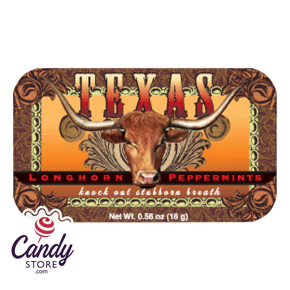 Texas Long Horn Mints Tin - 24ct | CandyStore.com