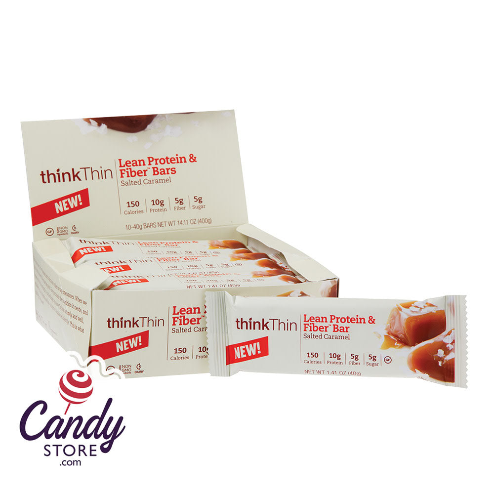 Think Thin Salted Caramel Protein Bar 1.41oz 10ct - CandyStore.com