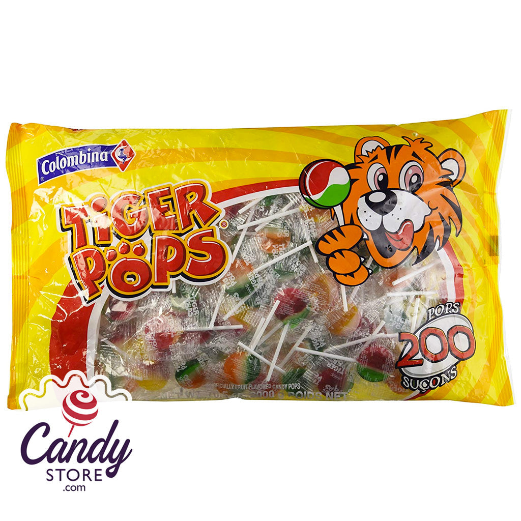 Tiger Pops Lollipops - 5lb Bulk | CandyStore.com