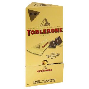 Toblerone Mini Chocolate Bars - 100ct | CandyStore.com